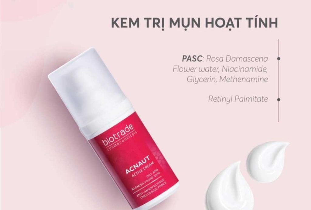 Kem Trị Mụn Hoạt Tính Biotrade Acnaut Active Cream 30ml